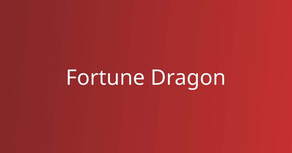 Best Chinese in Mississauga, ON | Fortune Dragon | Menu
